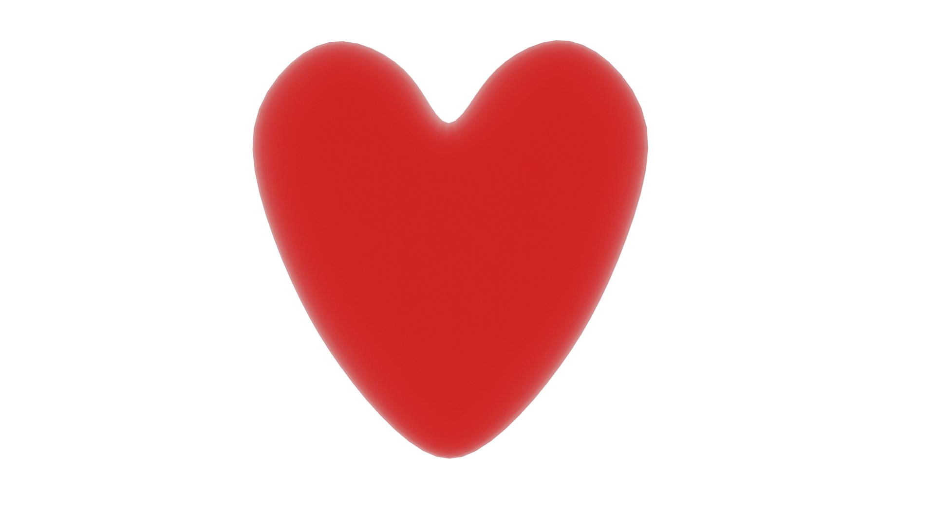 3D Basic red heart - TurboSquid 2144628