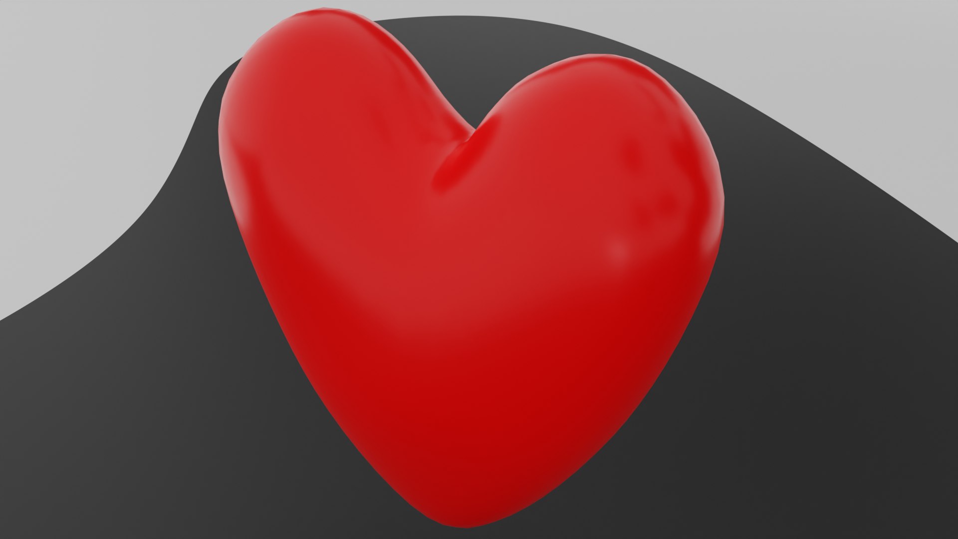 3D Basic Red Heart - TurboSquid 2144628