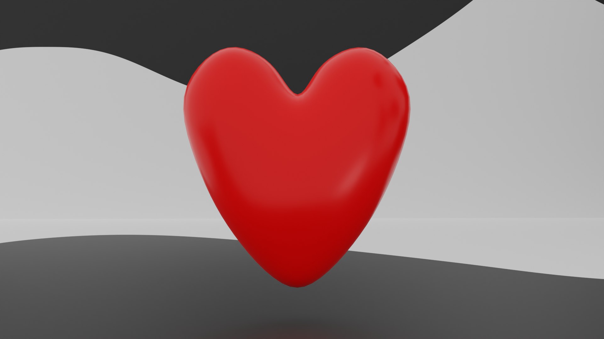 3D Basic Red Heart - TurboSquid 2144628