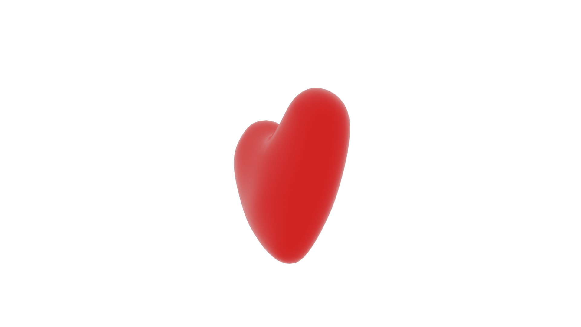 3D Basic red heart - TurboSquid 2144628
