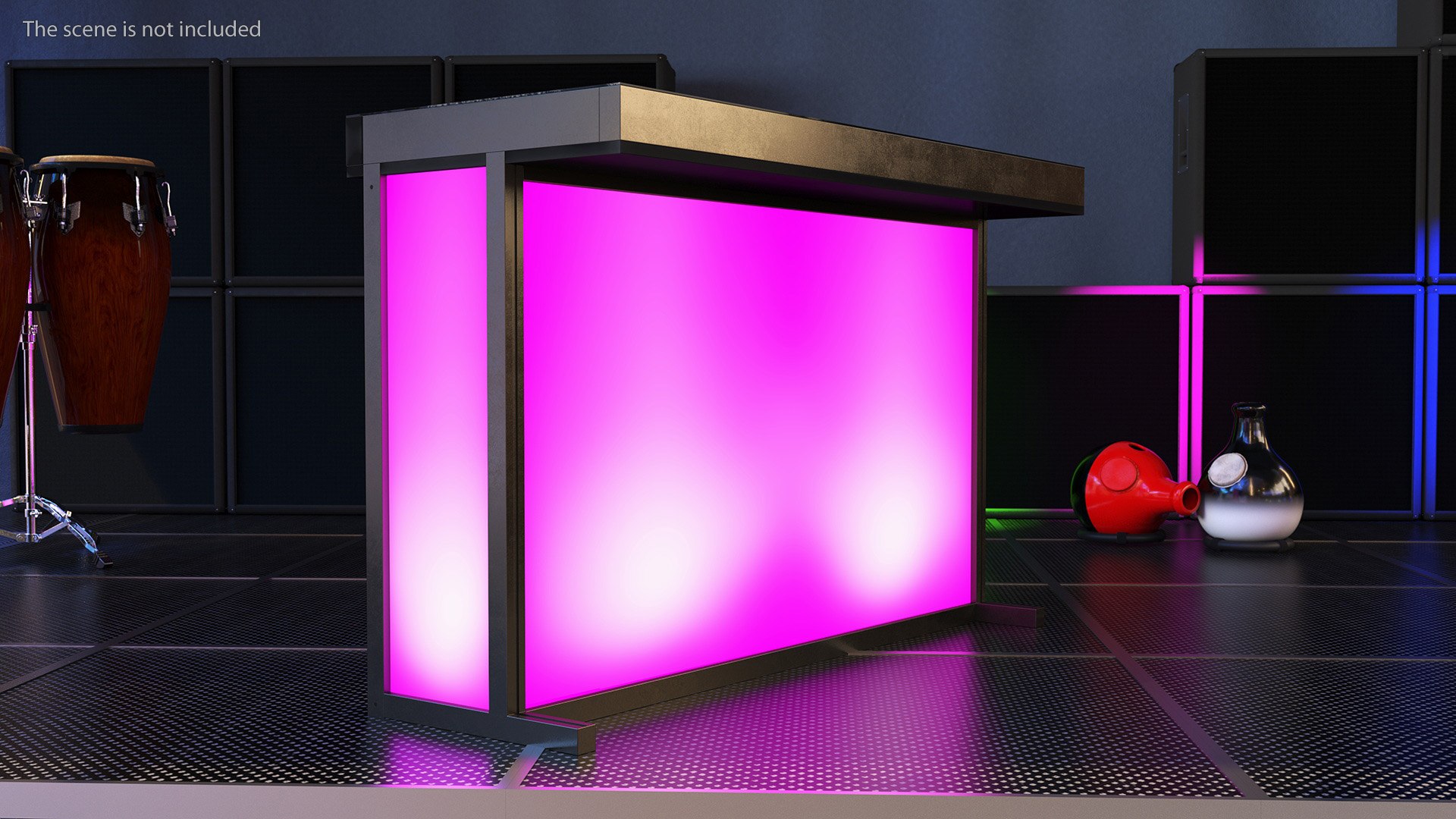 3D Model DJ Stand With Purple Lighting - TurboSquid 2206803