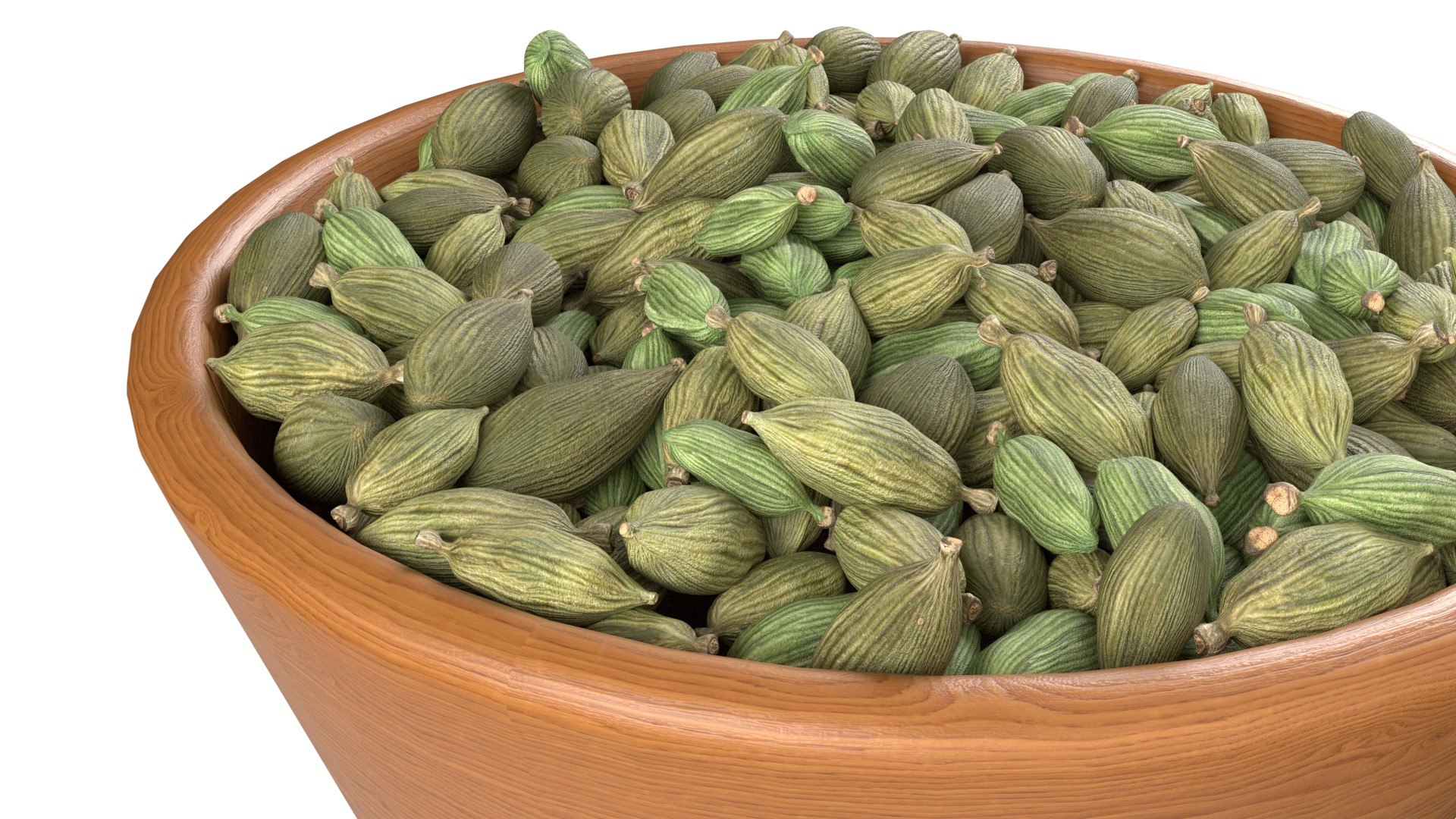 Dried Green Cardamom Bowl 3D Model - TurboSquid 2406393