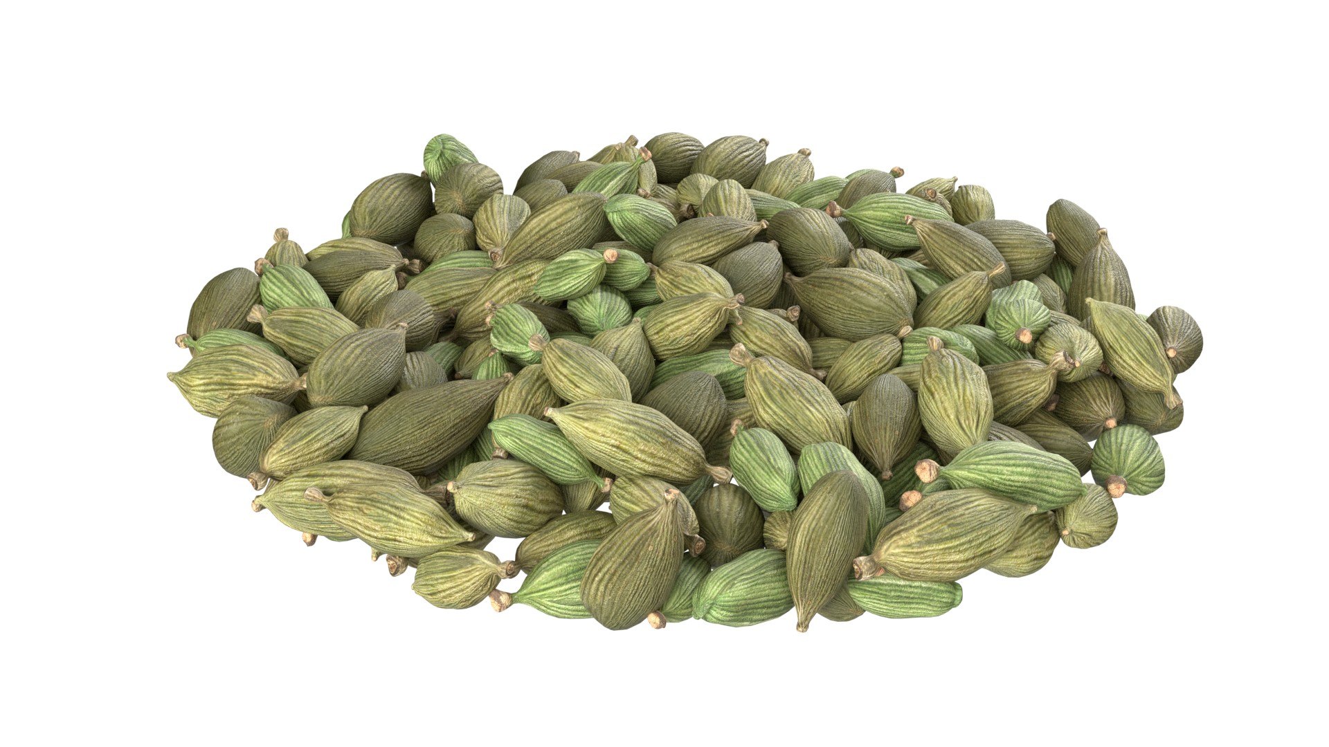 Dried Green Cardamom Bowl 3D Model - TurboSquid 2406393