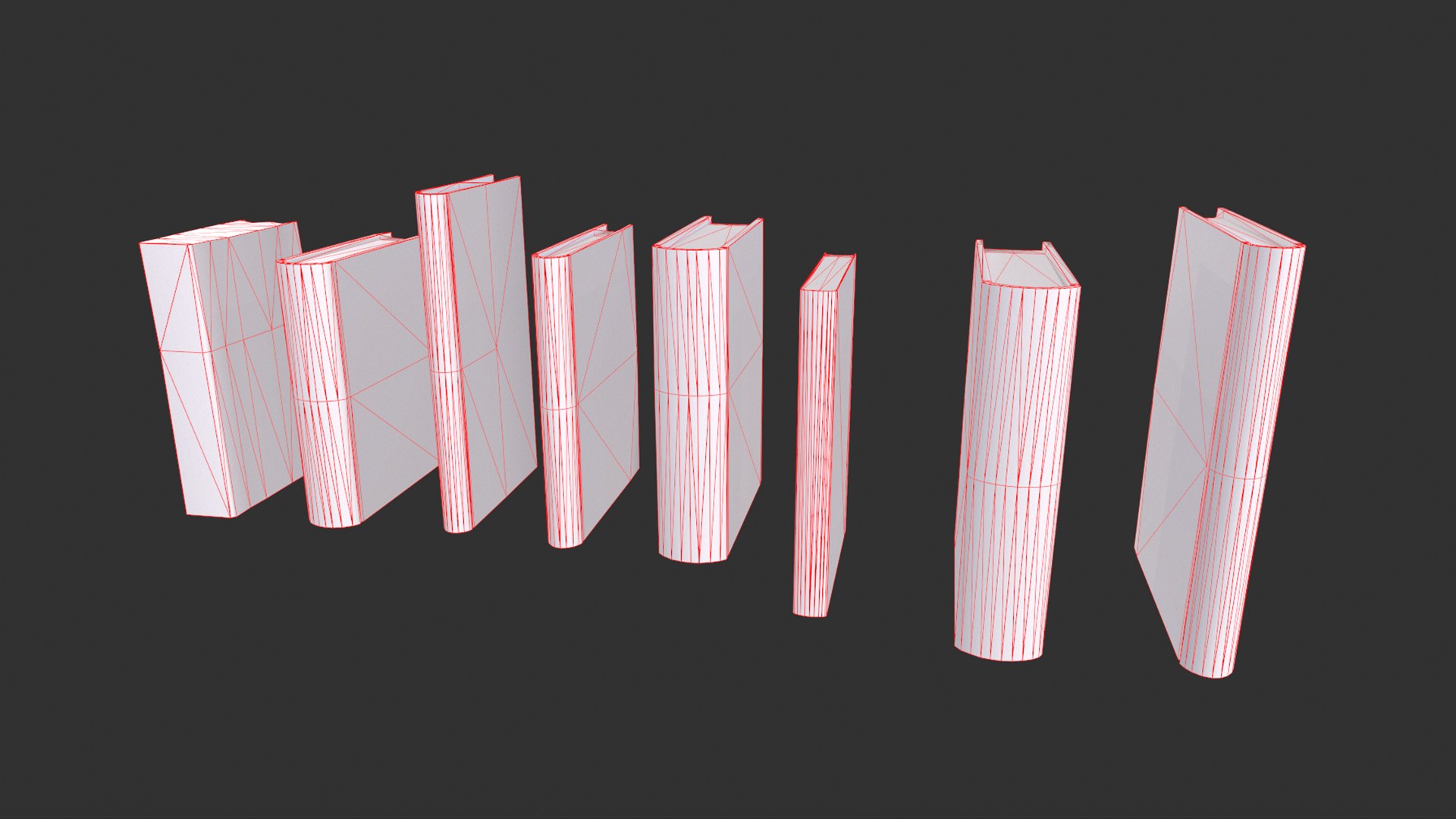 Set Of Books 3D Model - TurboSquid 1788794