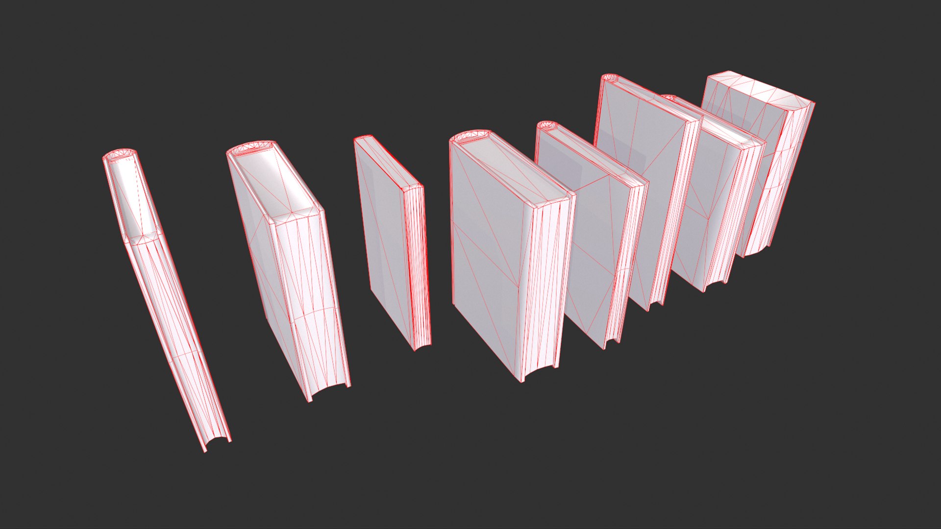 Set Of Books 3D Model - TurboSquid 1788794