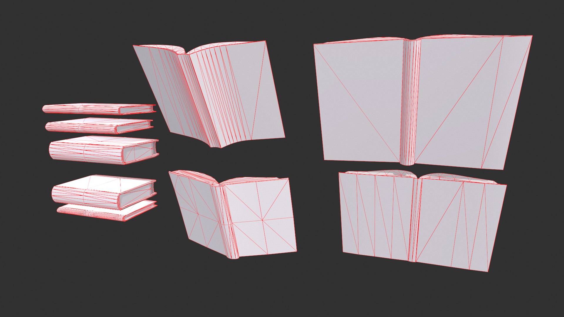 Set Of Books 3D Model - TurboSquid 1788794