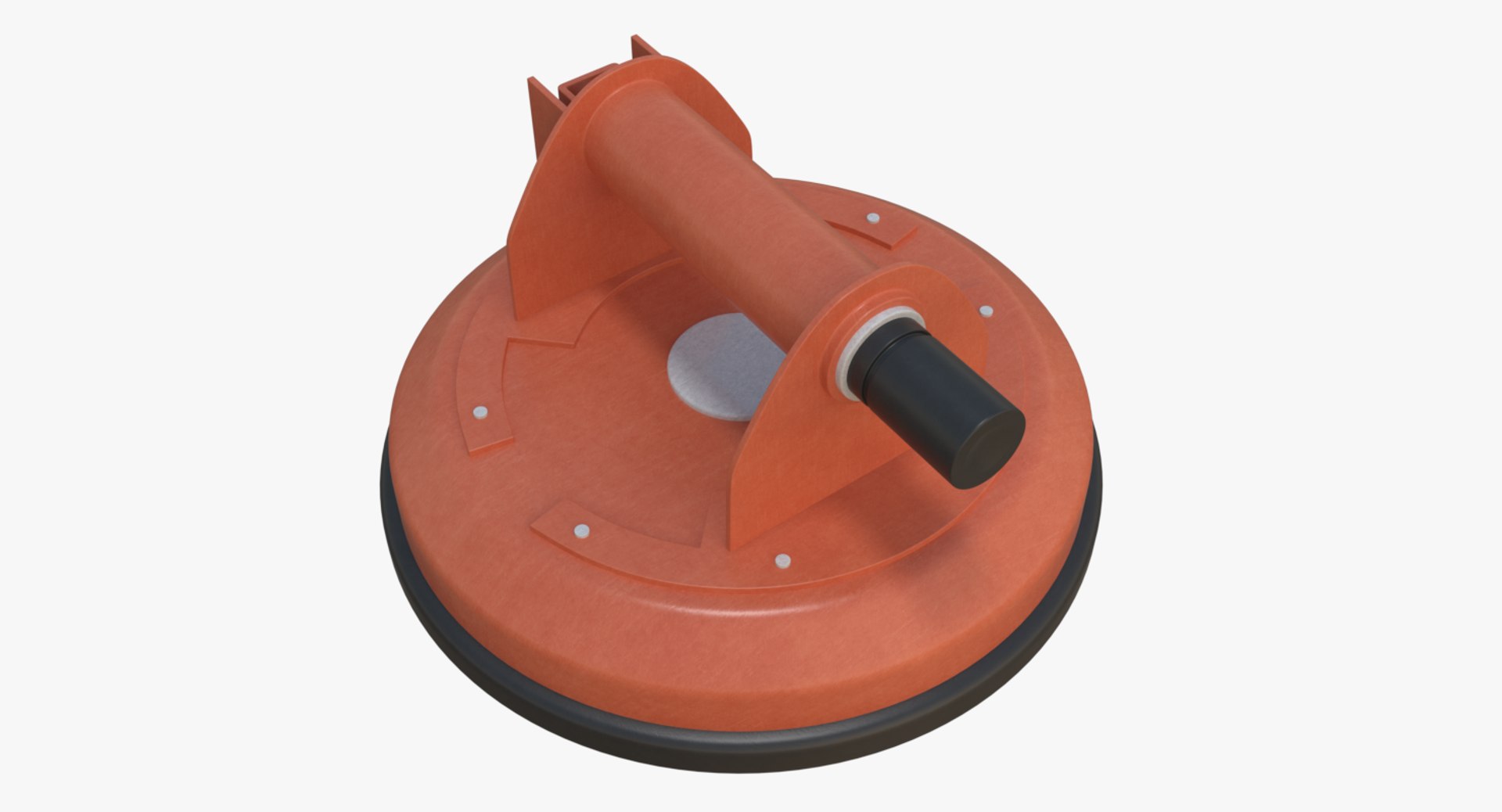 3d Glass Suction Cup Model