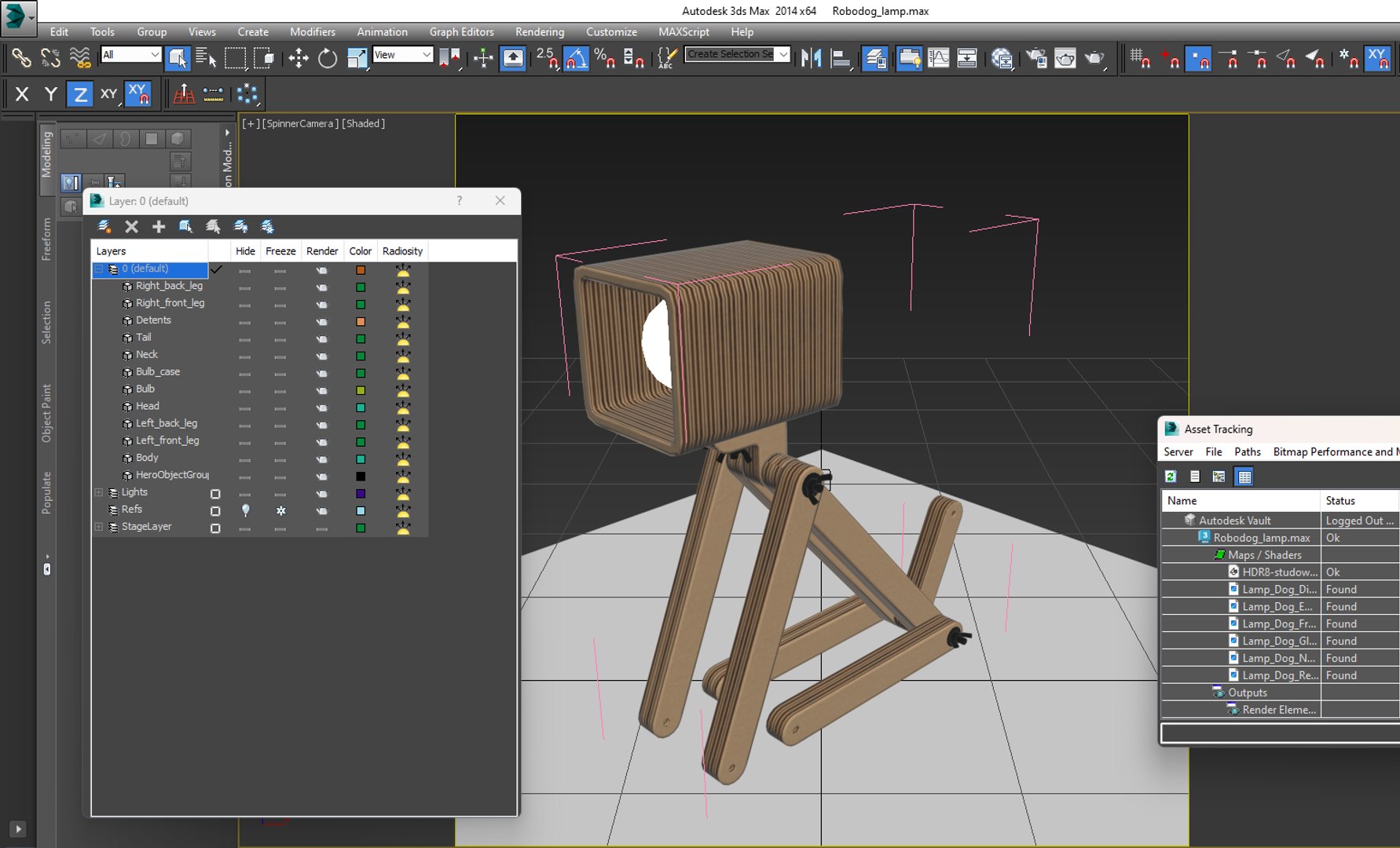 3D Transformable Table Lamp Dog Model - TurboSquid 2155255