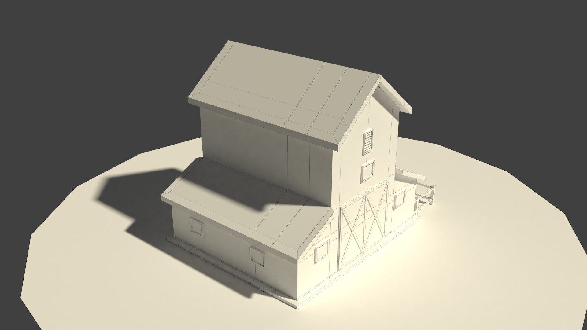 3D cartoony granary - TurboSquid 1219169