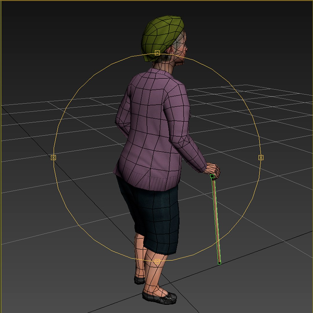 grandmother gran 3d max
