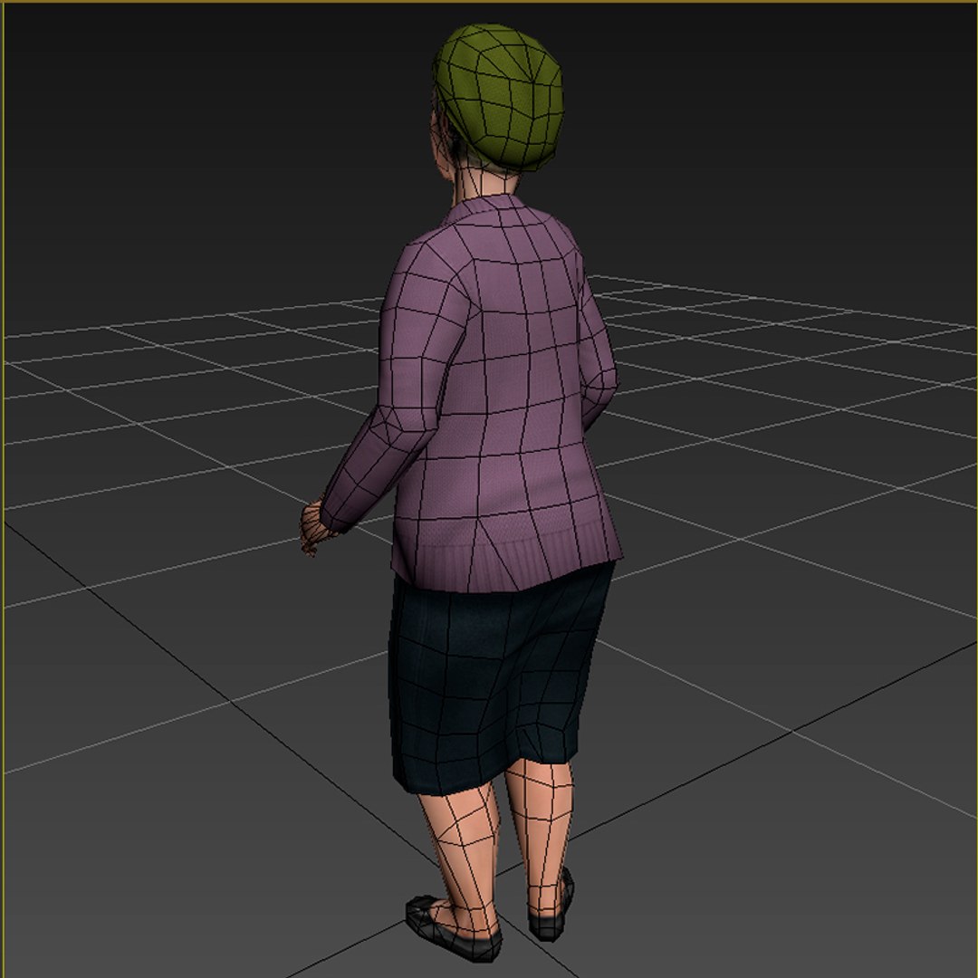 grandmother gran 3d max