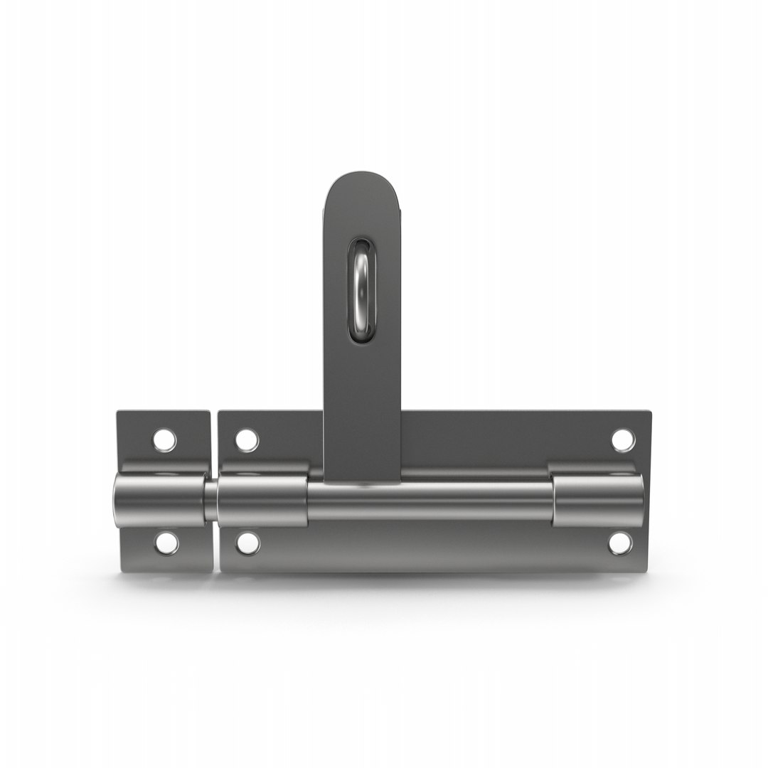 Silver Door Sliding Lock 3D Model - TurboSquid 2147546