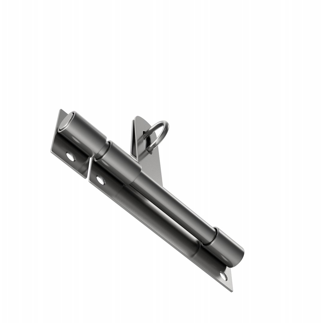 Silver Door Sliding Lock 3D Model - TurboSquid 2147546