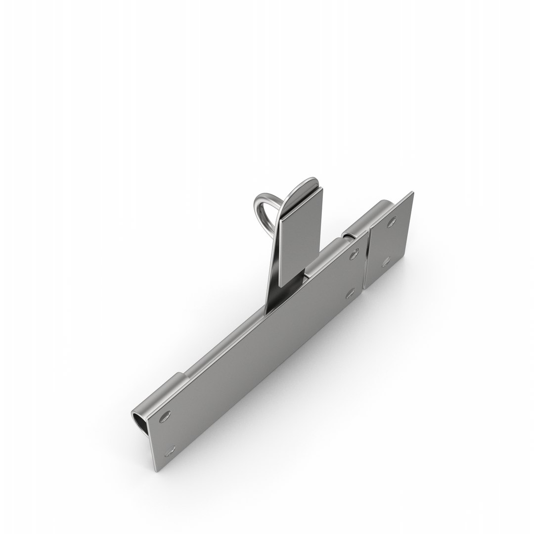 Silver Door Sliding Lock 3D Model - TurboSquid 2147546