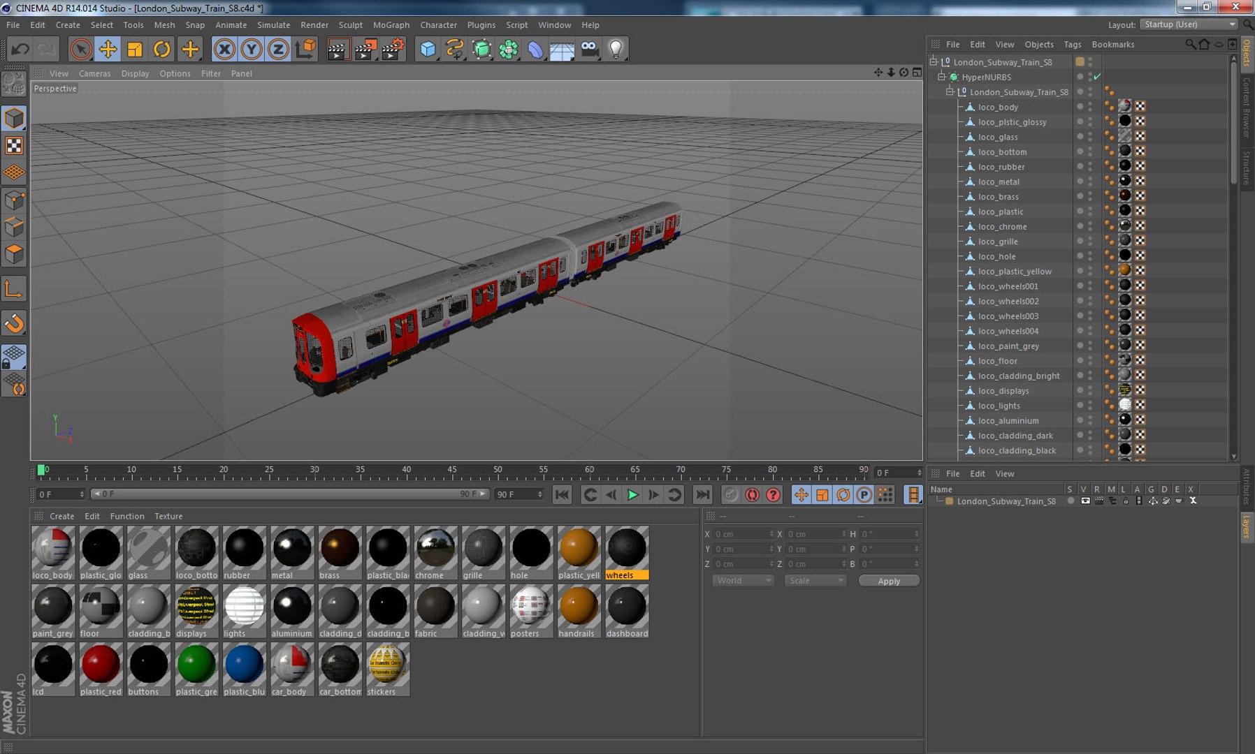 3D London Subway Train S8 Model - TurboSquid 1305575