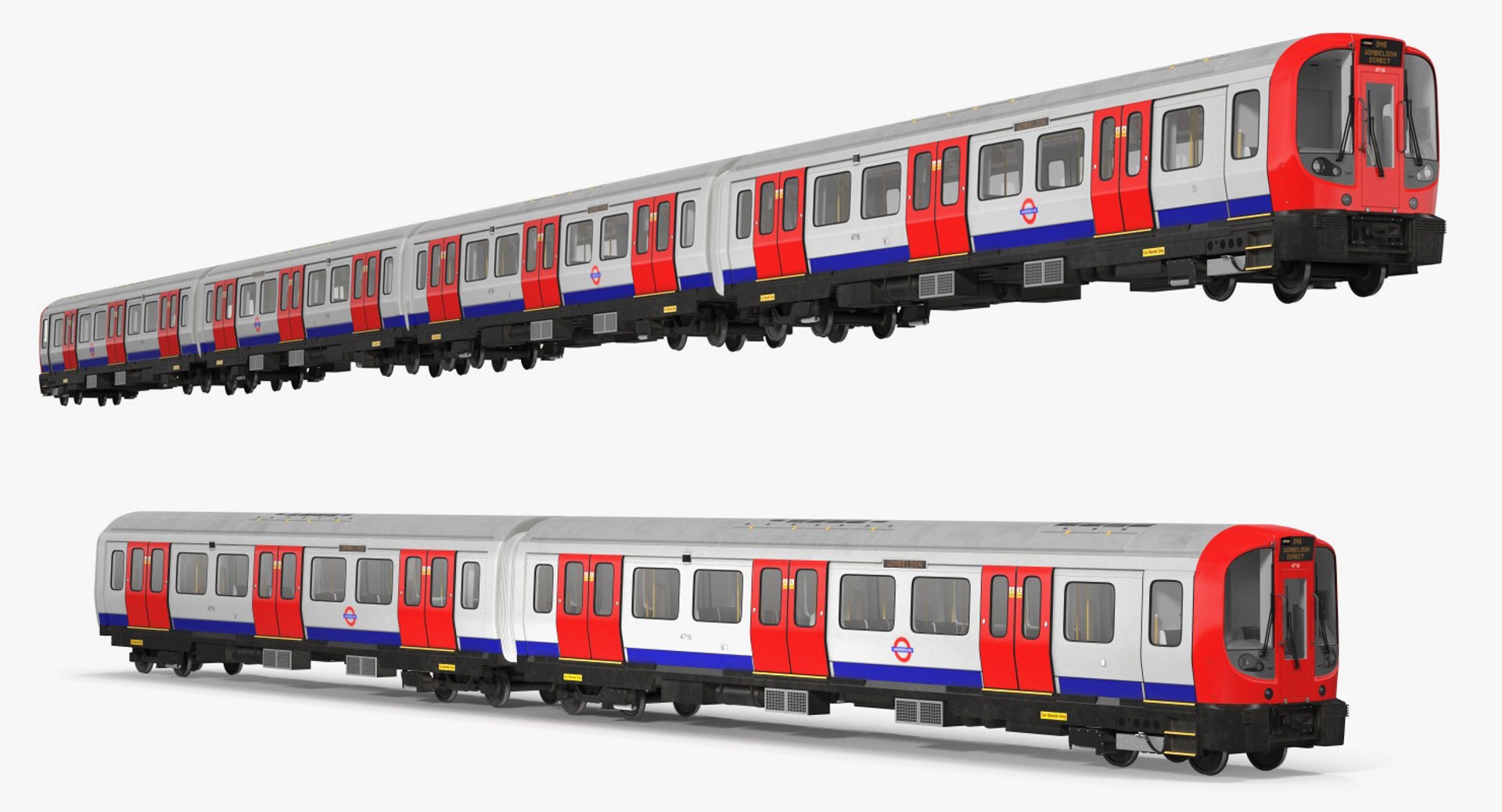 3D London Subway Train S8 Model - TurboSquid 1305575