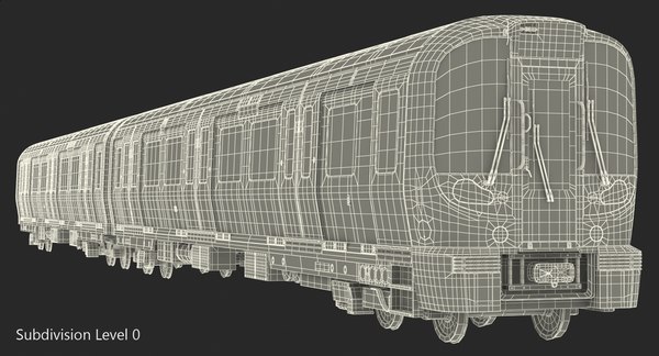 3D london subway train s8 model - TurboSquid 1305575