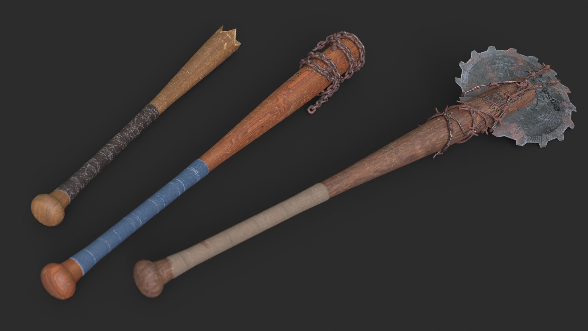 Baseball Bats Assets 3D Model - TurboSquid 1690662