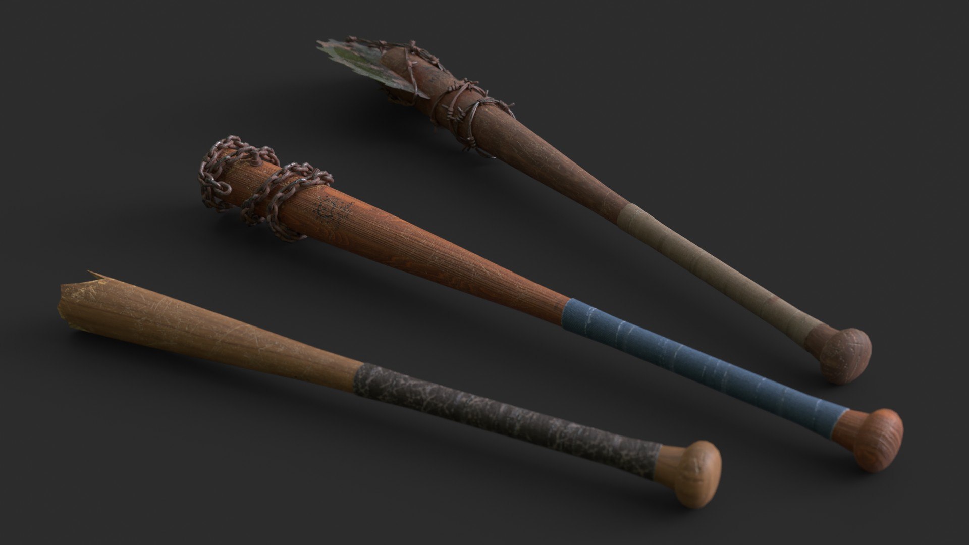 Baseball Bats Assets 3D Model - TurboSquid 1690662