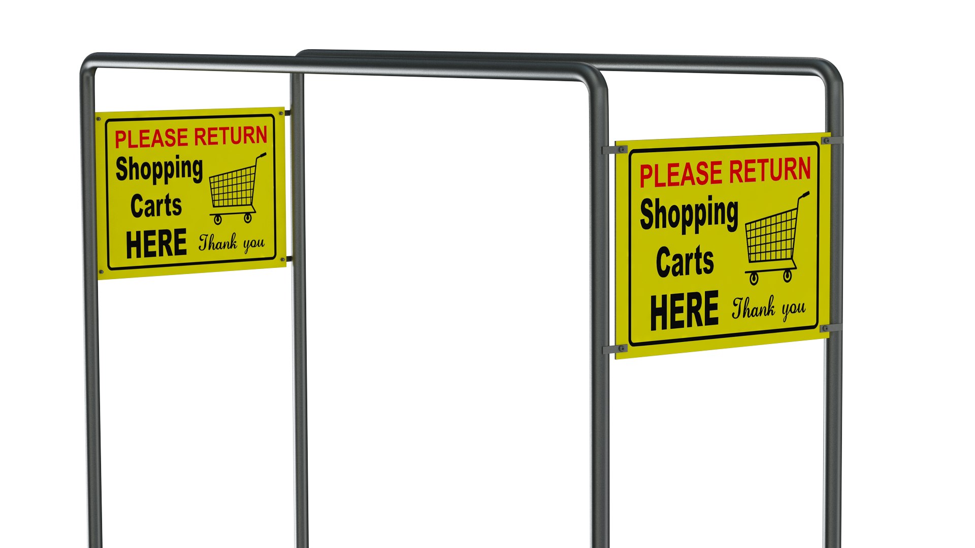 Shopping Cart Corral Model - TurboSquid 2172956