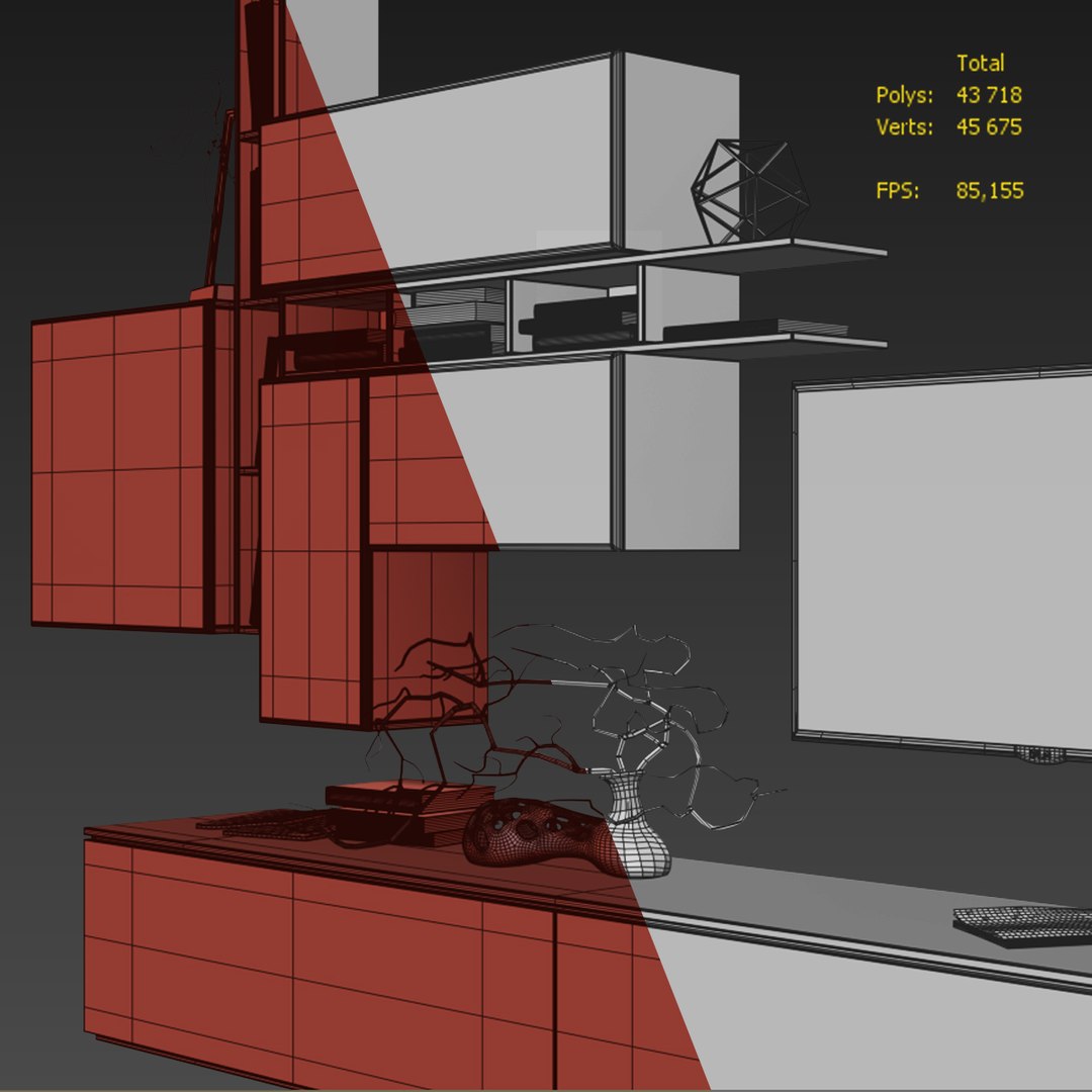 Modular Tv Atlante Tomasella 3D Model - TurboSquid 1571316