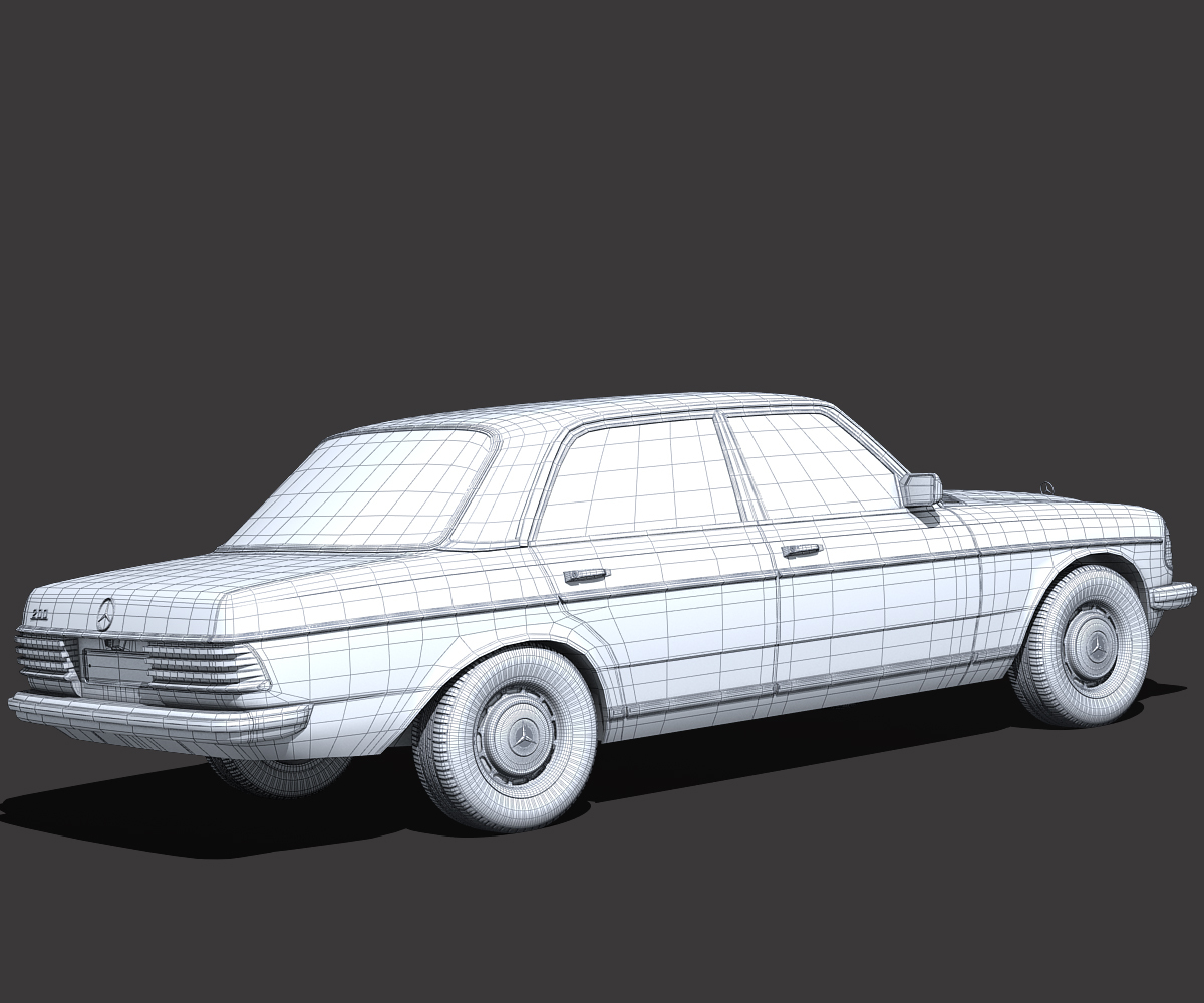 3d model mercedes-benz w123