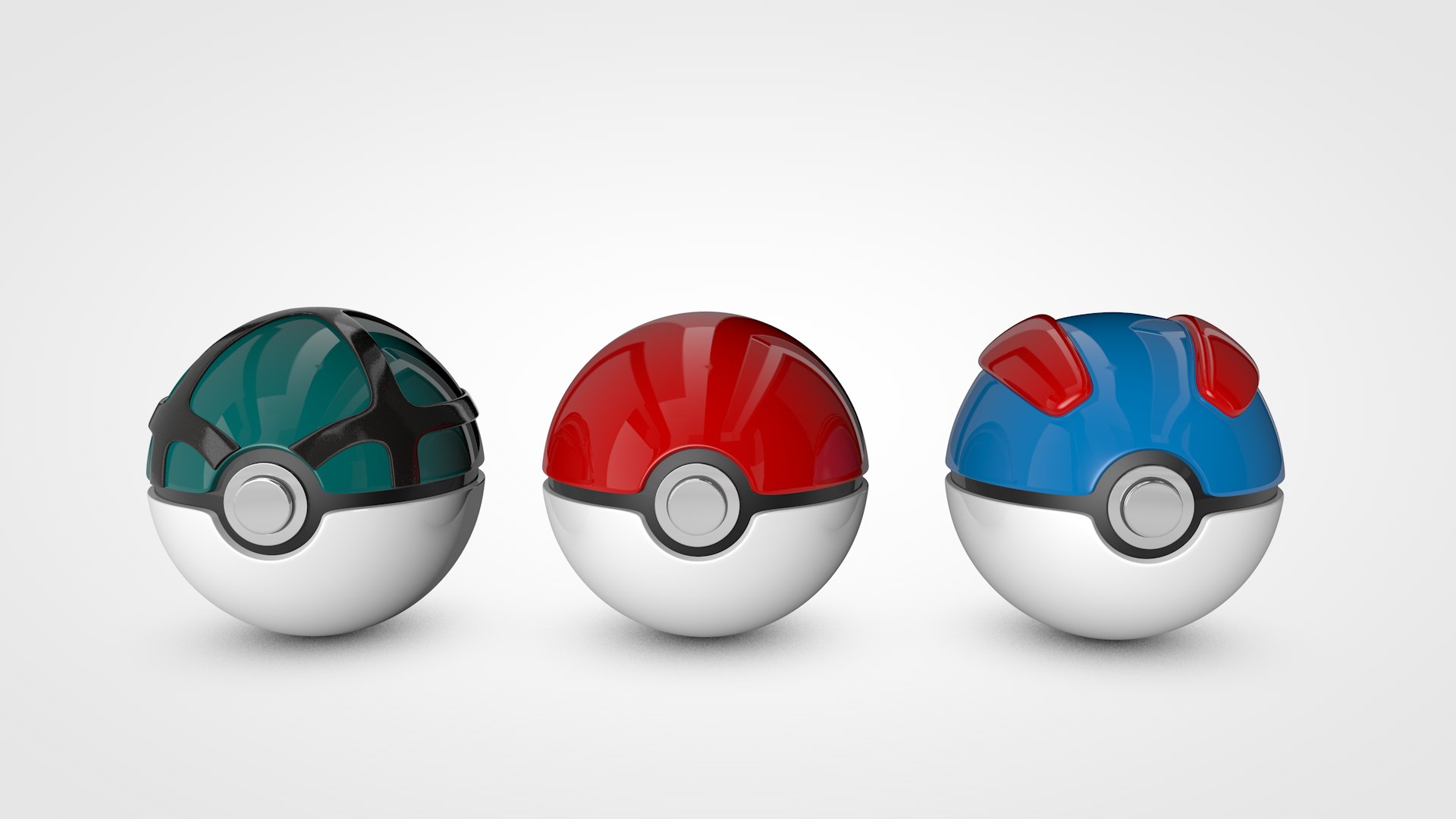 3d Model Poke Balls