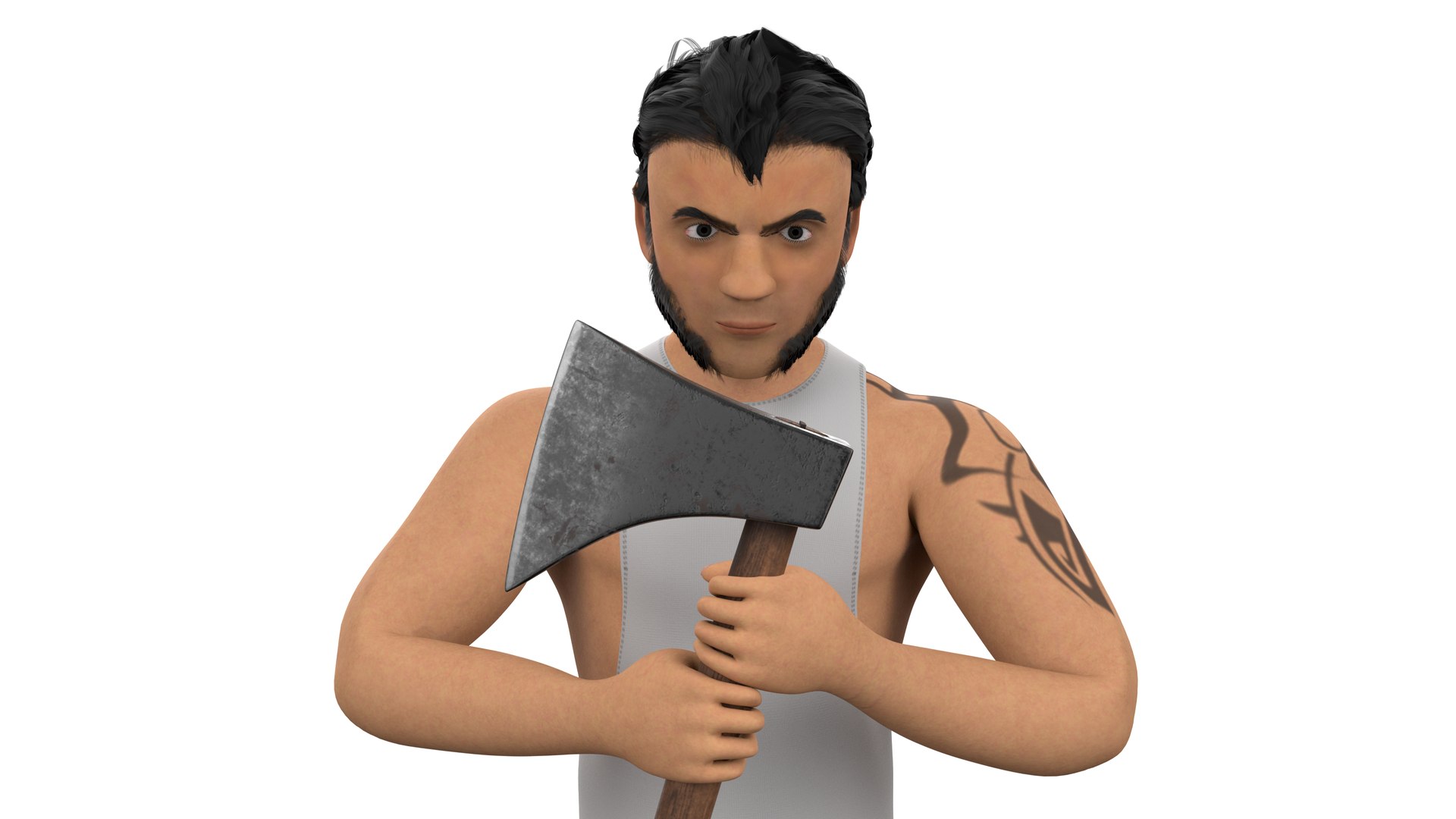 3D Cartoon-Common Man-Character With RIG 3D Model - TurboSquid 2299925