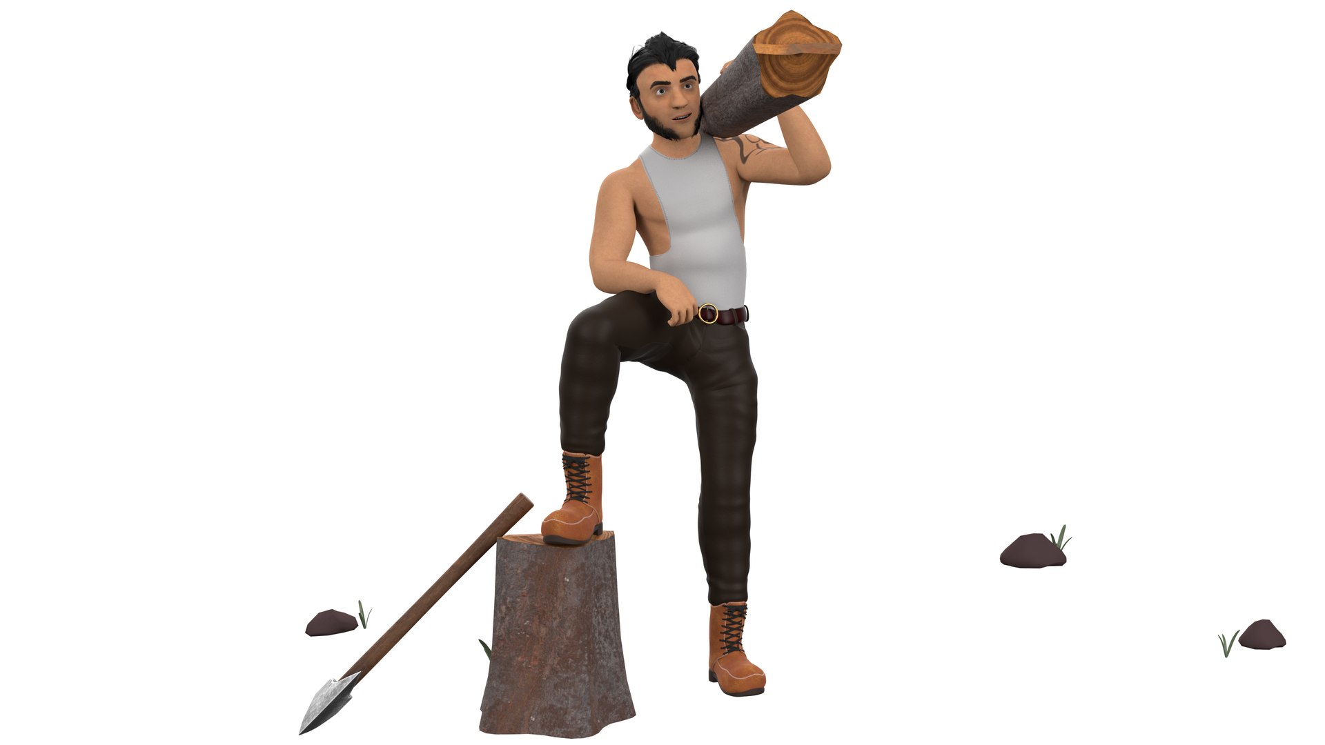 3D Cartoon-Common Man-Character With RIG 3D Model - TurboSquid 2299925