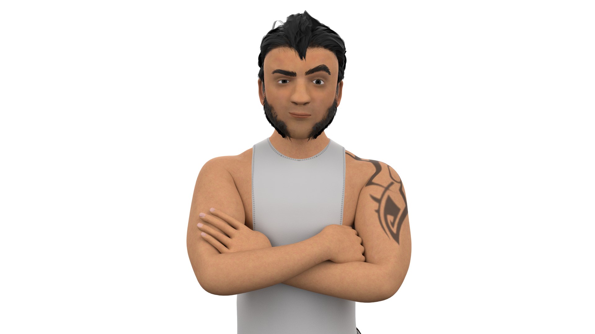 3D Cartoon-Common Man-Character With RIG 3D Model - TurboSquid 2299925