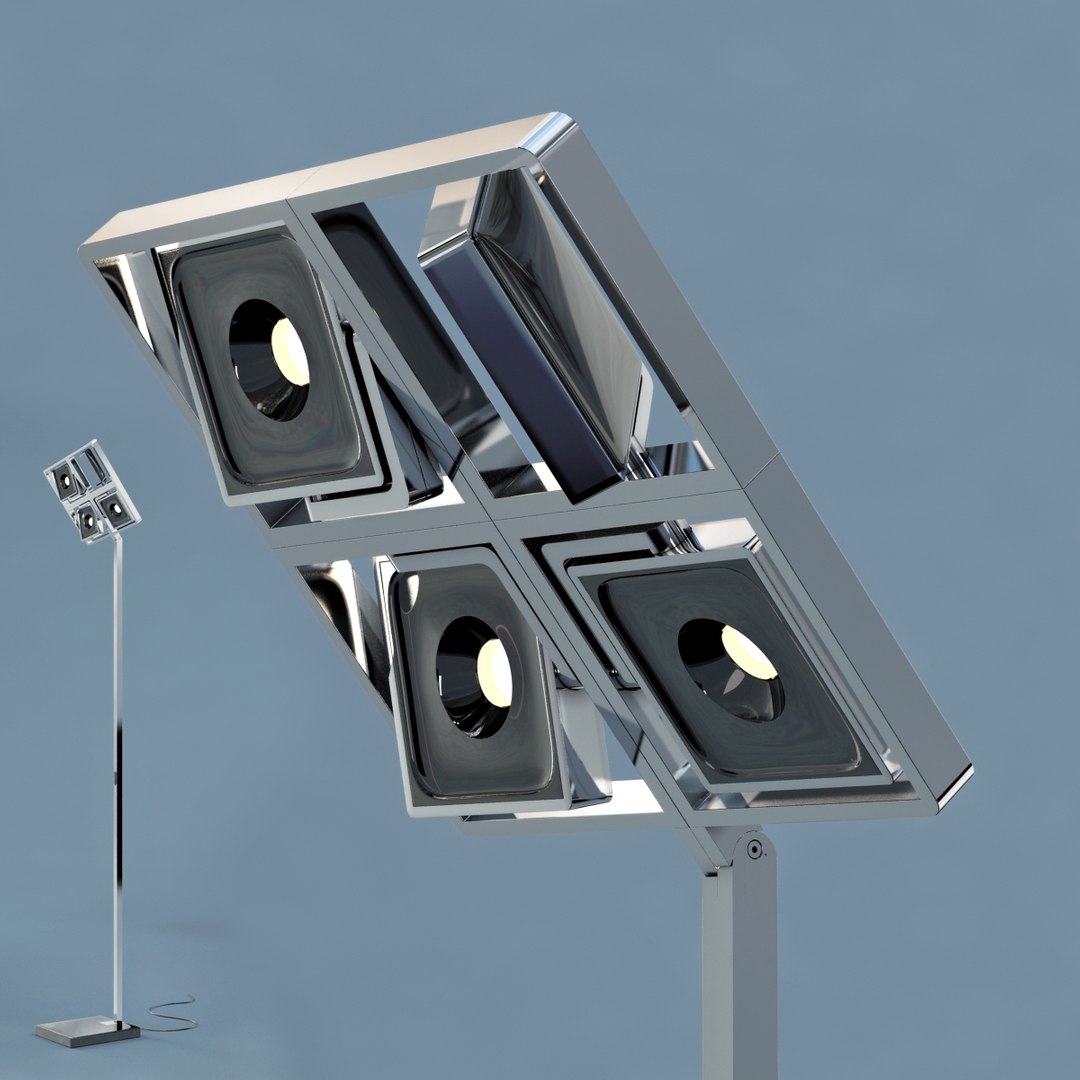 studio led wall 3d model