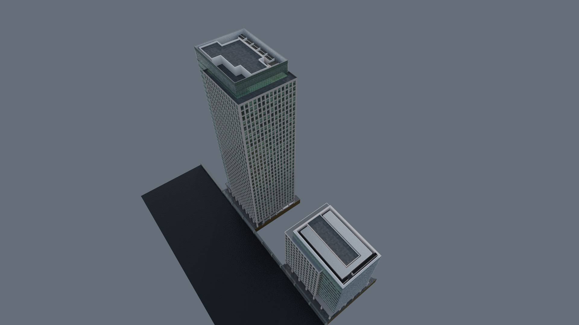 40 And 60 Bank Street Buildings Canary Wharf 3D - TurboSquid 1954653