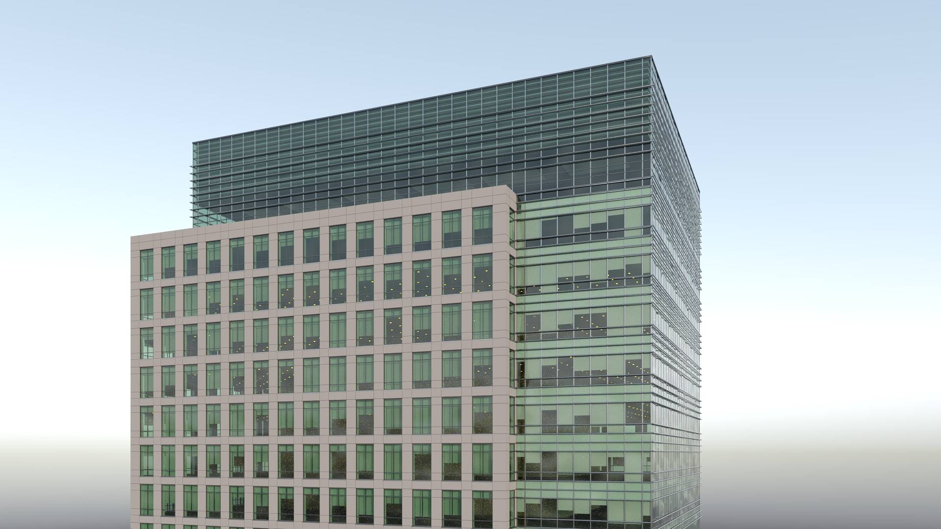 40 And 60 Bank Street Buildings Canary Wharf 3D - TurboSquid 1954653