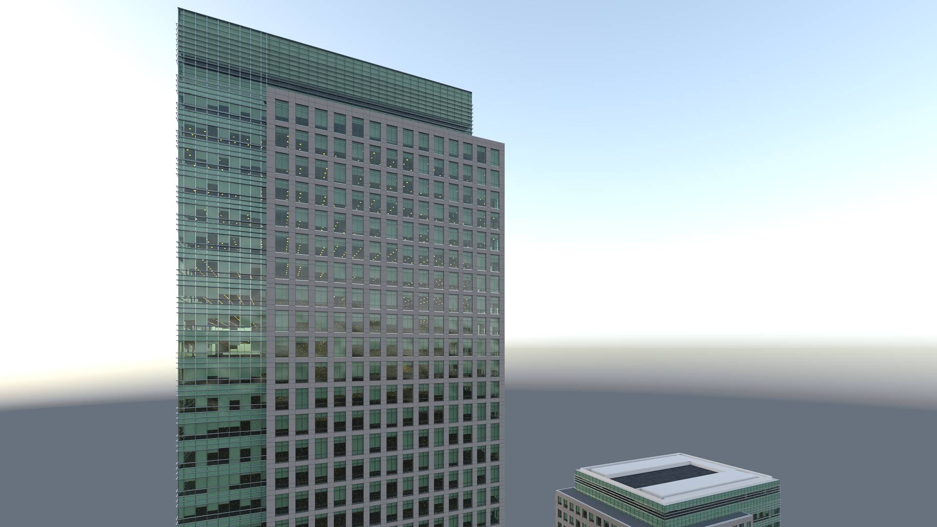 40 And 60 Bank Street Buildings Canary Wharf 3D - TurboSquid 1954653