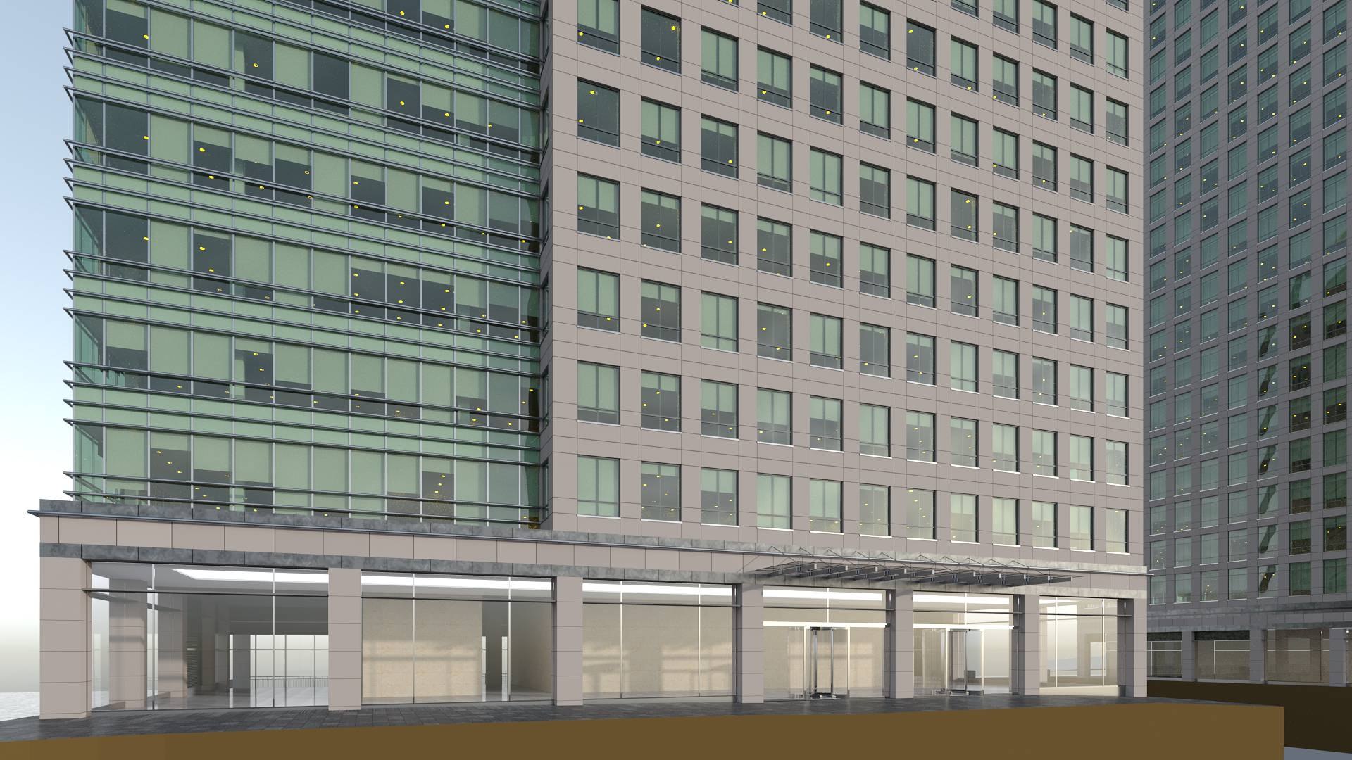 40 And 60 Bank Street Buildings Canary Wharf 3D - TurboSquid 1954653