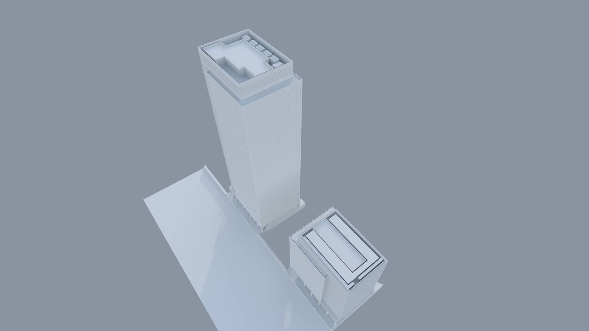 40 And 60 Bank Street Buildings Canary Wharf 3D - TurboSquid 1954653