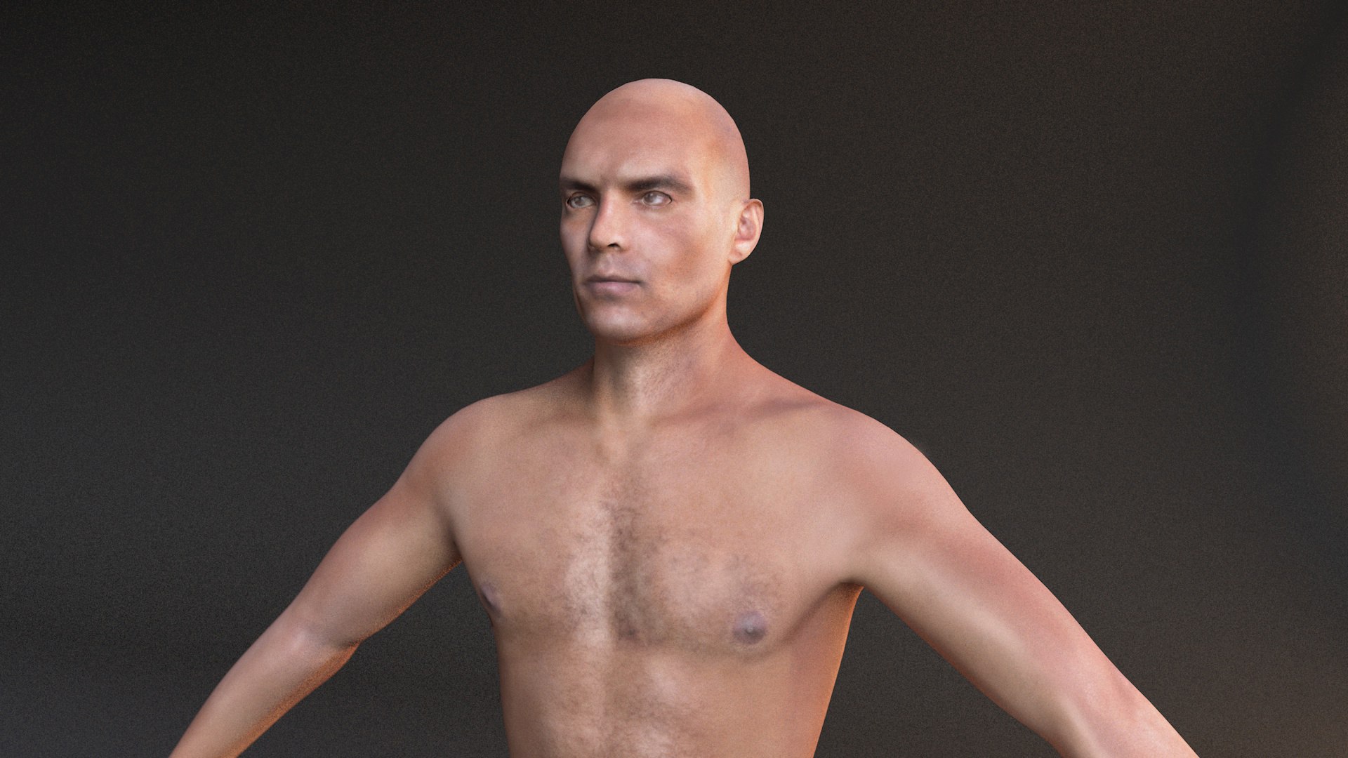 character male - rigged 3d model