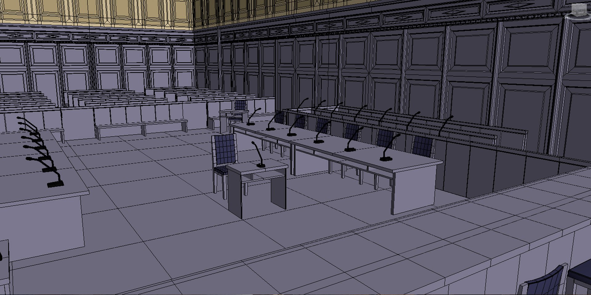 3D Model Court Room - TurboSquid 1363602