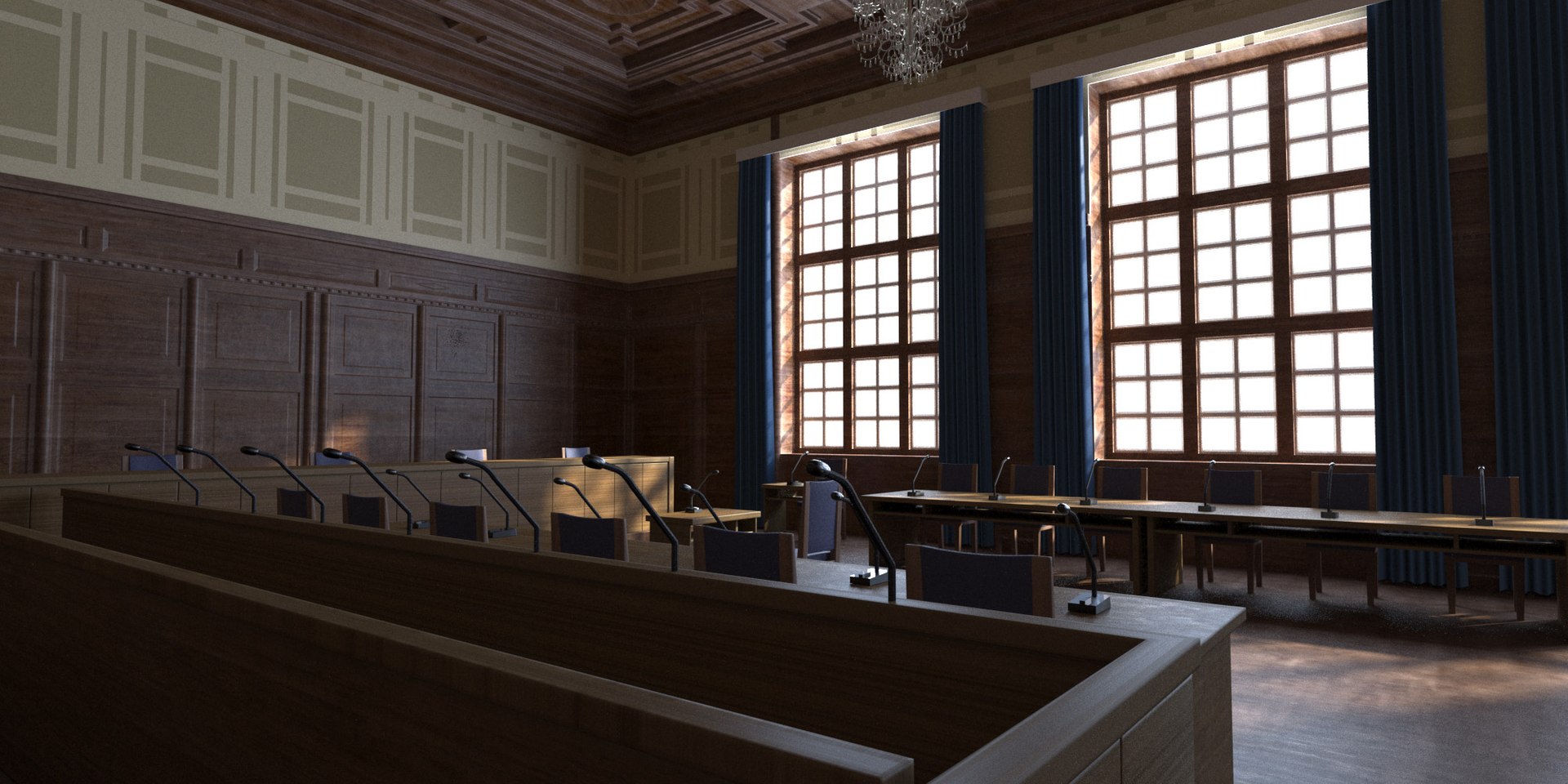 3D Model Court Room - TurboSquid 1363602