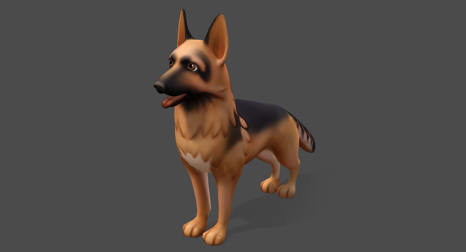 Cartoon Animals Shepard 3d Max