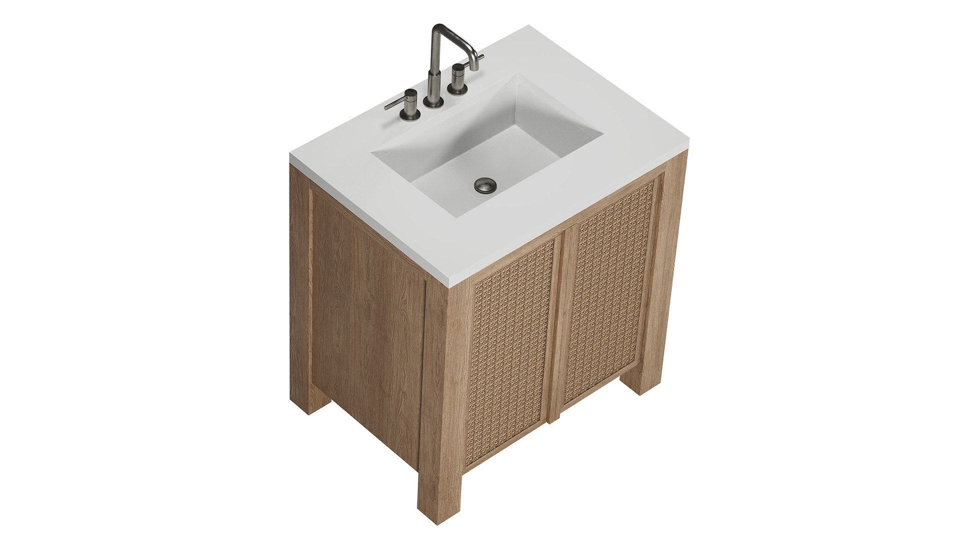 3D Model Marina 30 Single Sink Vanity By Pottery Barn - TurboSquid 2520840