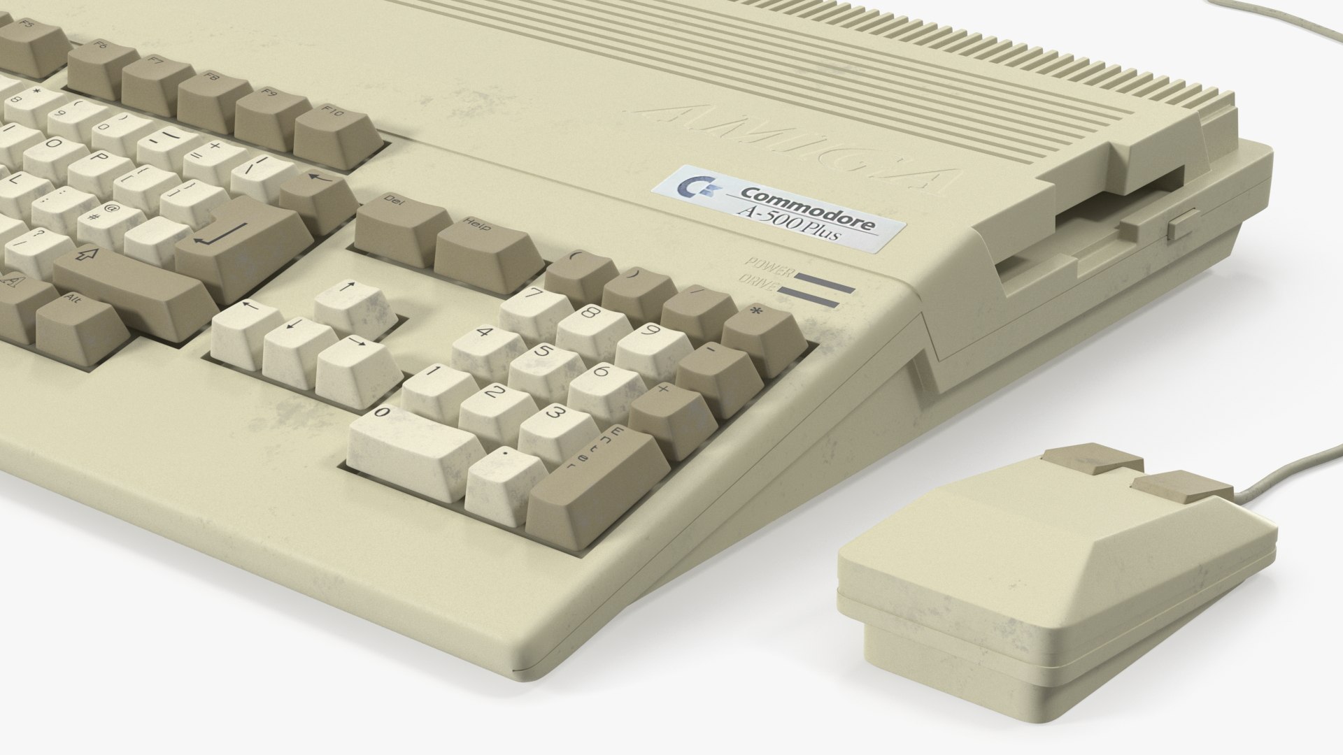 Amiga 500 Home Computer Old Keyboard 3D - TurboSquid 2062000