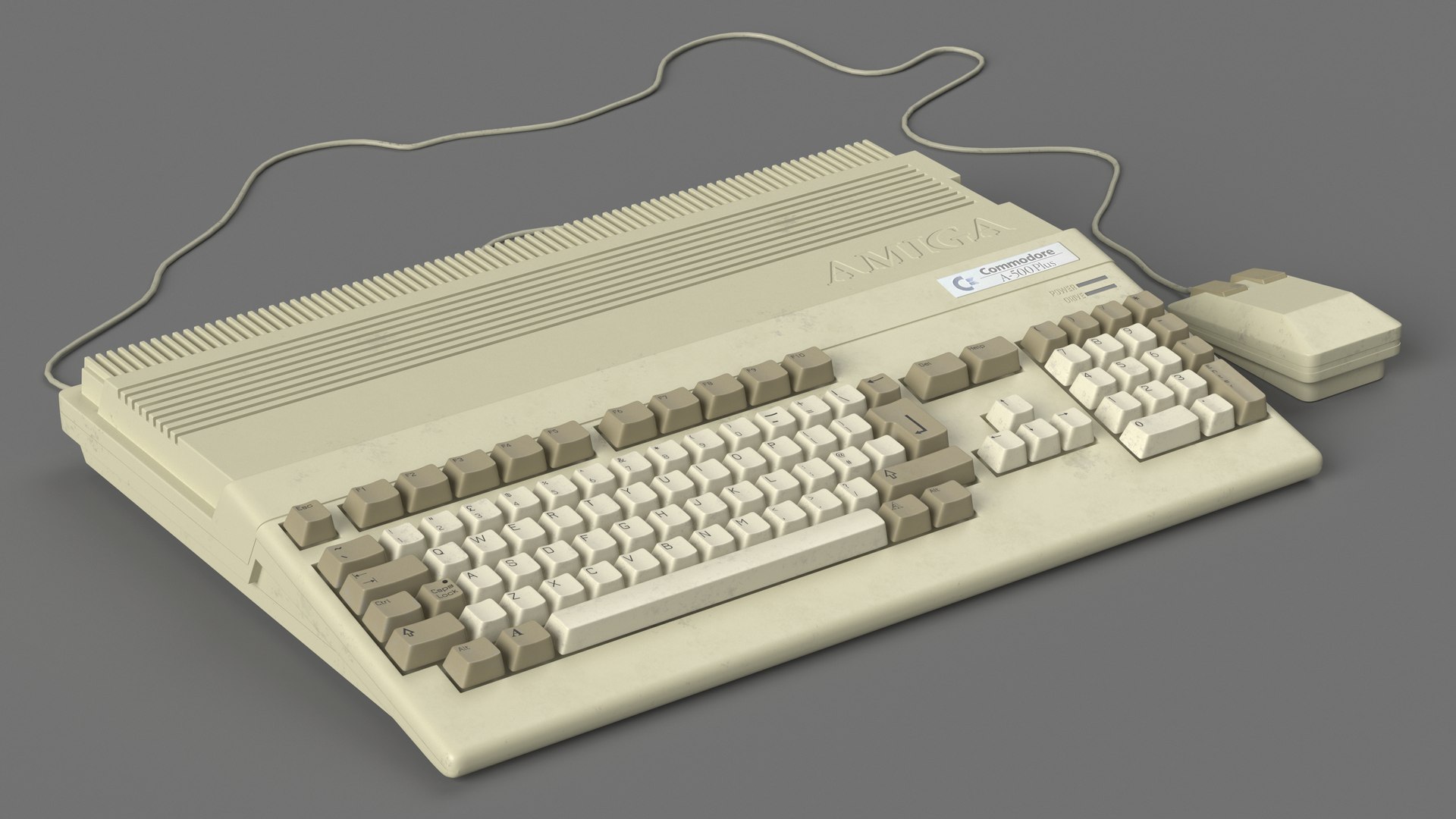Amiga 500 Home Computer Old Keyboard 3D - TurboSquid 2062000