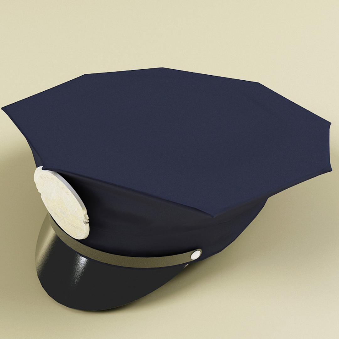 police hat 3d model