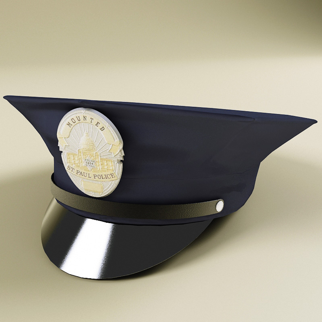 police hat 3d model