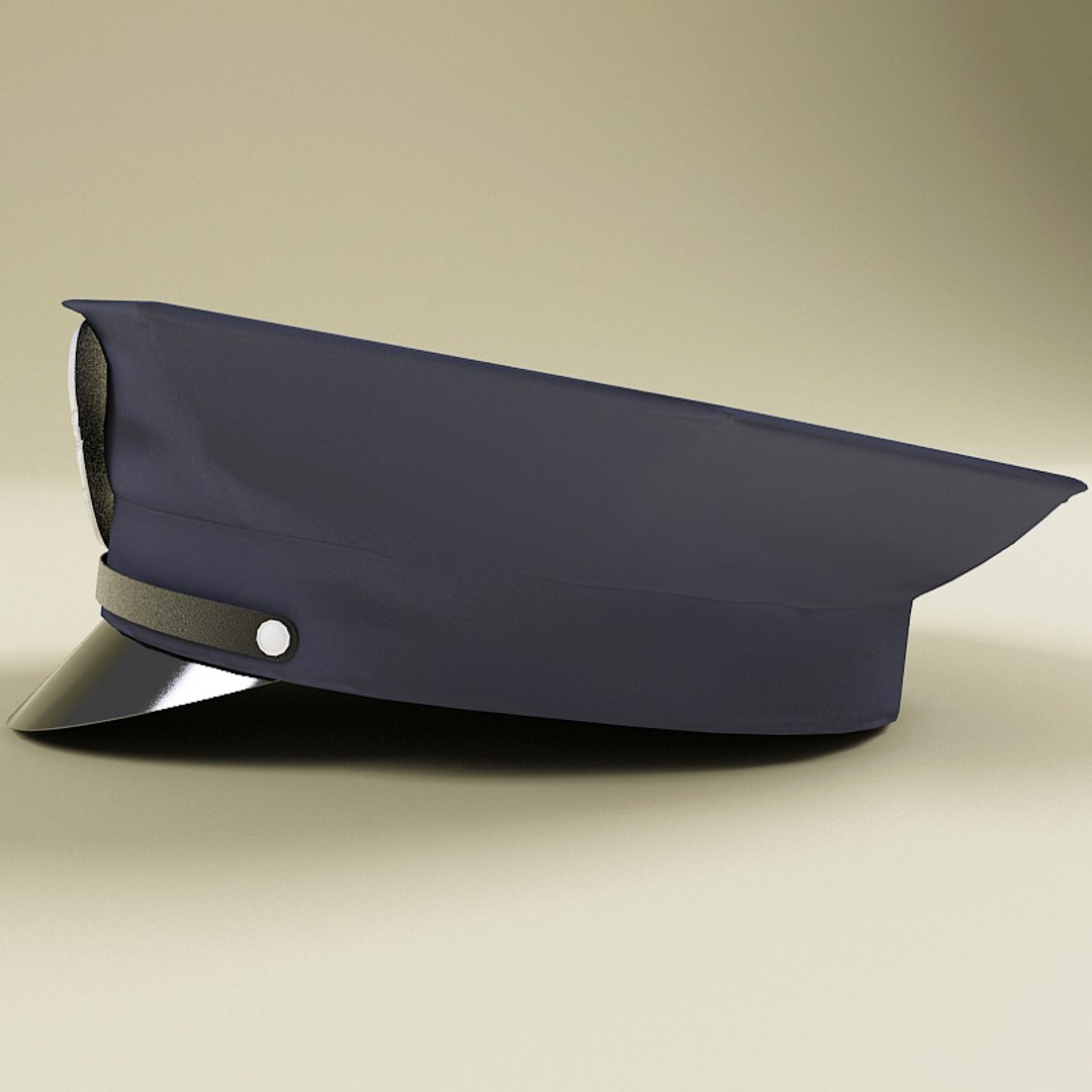 Police Hat 3d Model