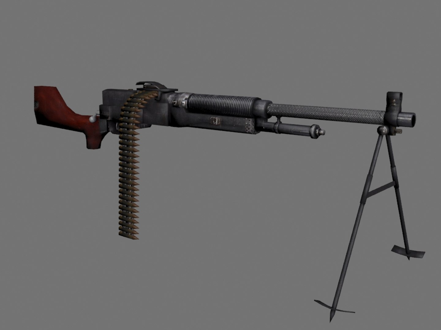 bergmann mg15 browning 3d model