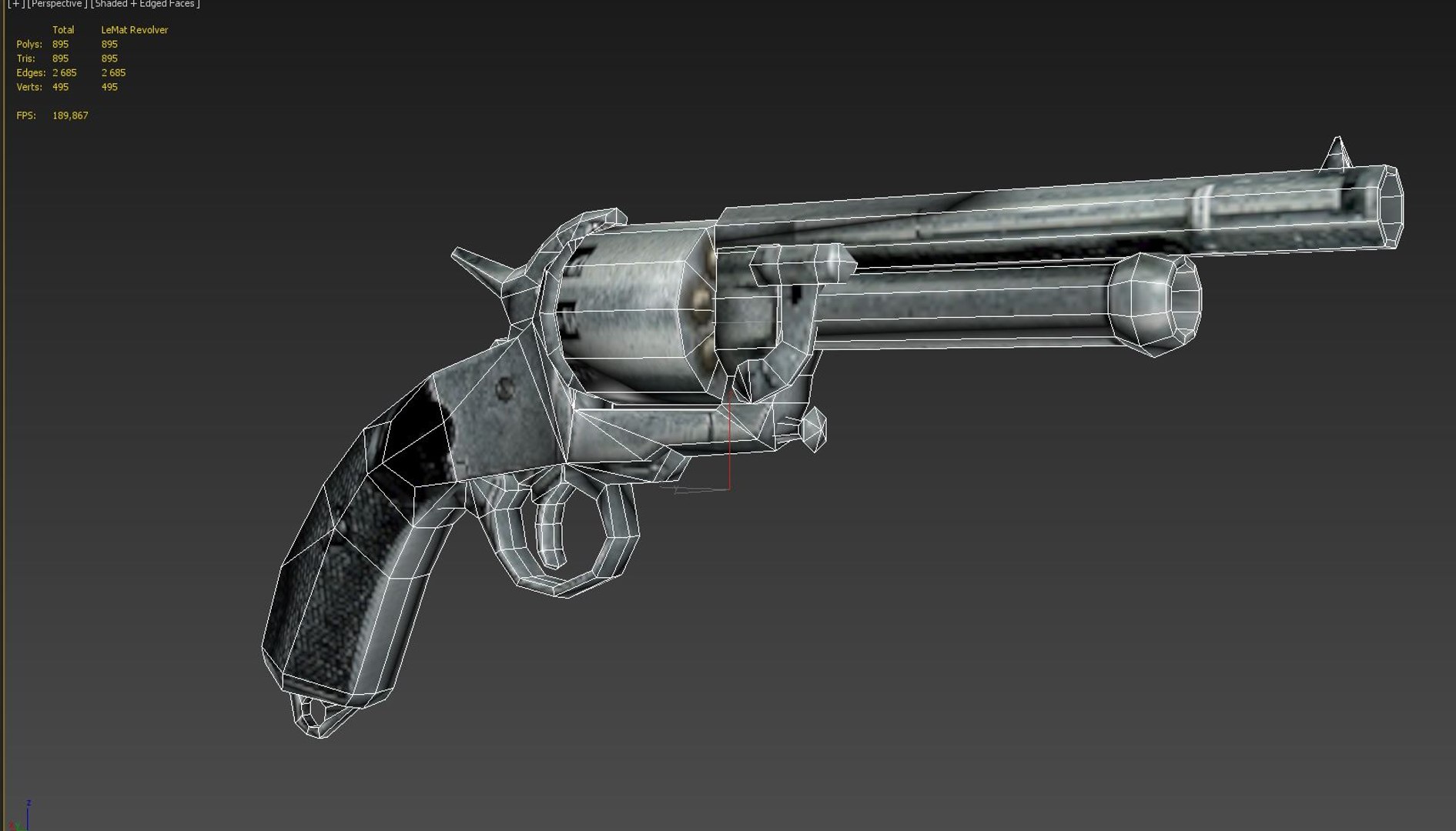 bergmann mg15 browning 3d model