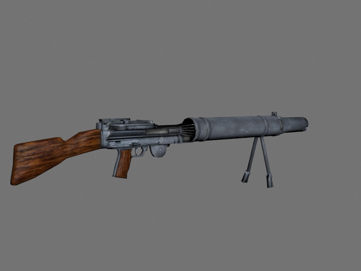 bergmann mg15 browning 3d model