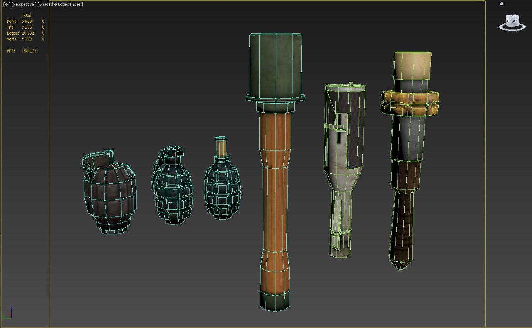 bergmann mg15 browning 3d model